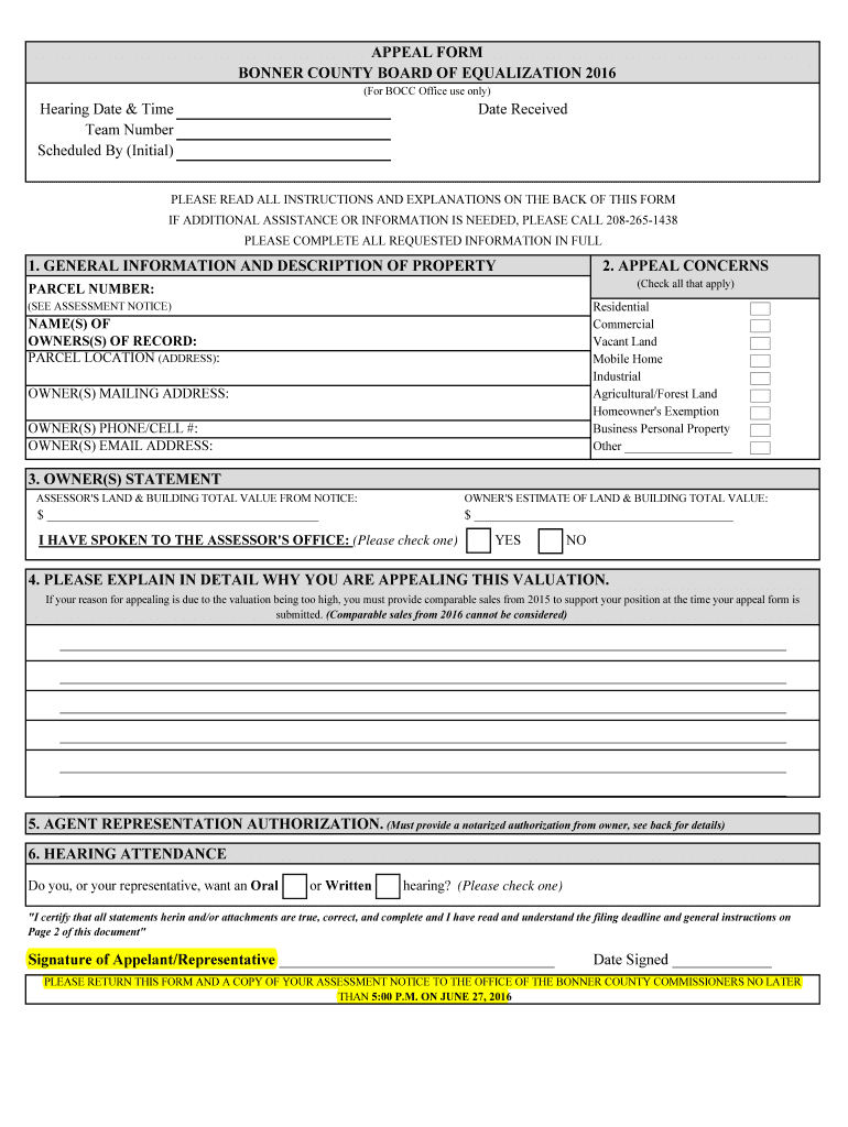 Fillable Online (For BOCC Office use only) Fax Email Print - pdfFiller