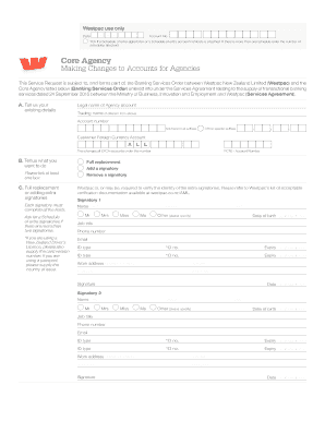 Fillable Online Westpac use only Fax Email Print - pdfFiller
