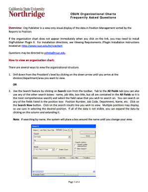 Fillable Online CSUN Organizational Charts Fax Email Print - pdfFiller