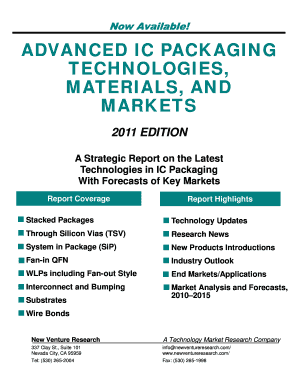 Fillable Online advanced ic packaging technologies, materials, and ...