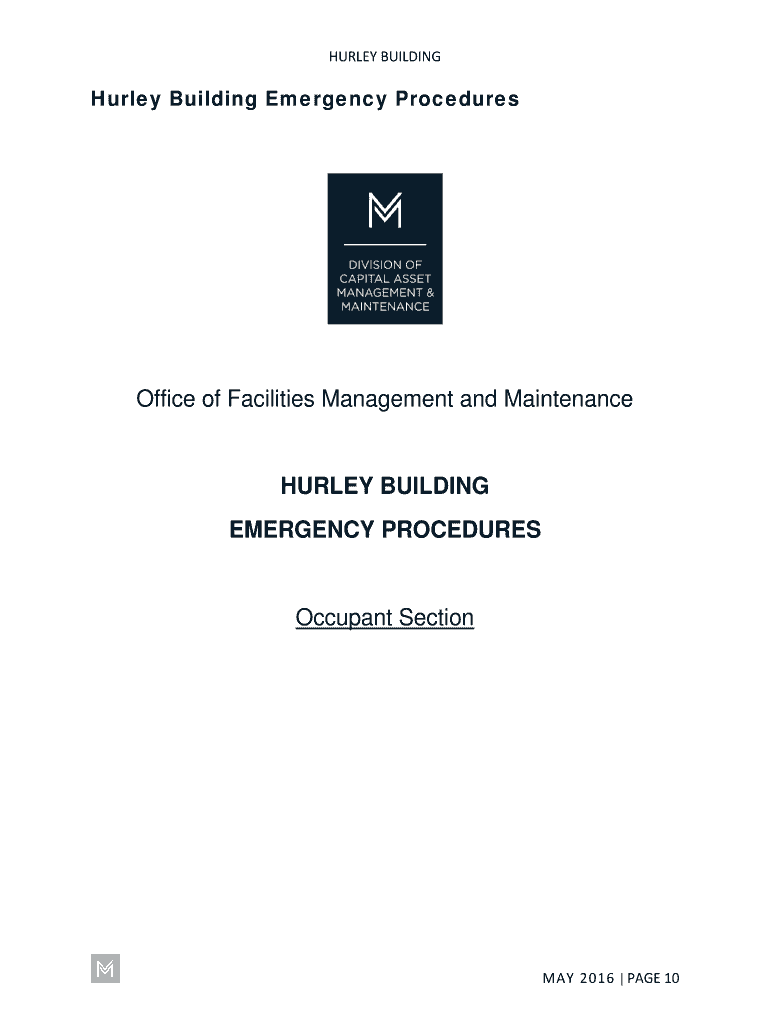 Fillable Online hurley building emergency procedures - mass Fax Email ...