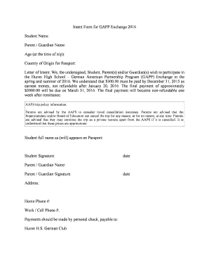 Fillable Online a2schools GAPP-FORM-intent-letter Fax Email Print - pdfFiller