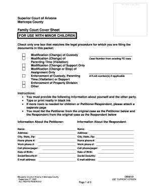 Fillable Online superiorcourt maricopa For Clerk s Use Only ...