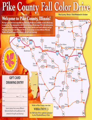 Fillable Online Pike County Fall Color Drive Fax Email Print - pdfFiller