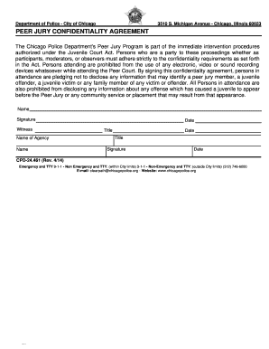 Fillable Online Department of Police - City of Chicago Fax Email Print ...