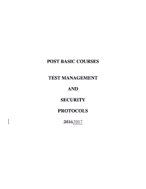 Fillable Online post ca post basic courses test management and security ...