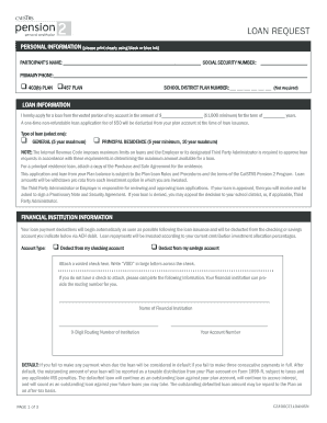 Fillable Online loan request - CalSTRS.com Fax Email Print - pdfFiller