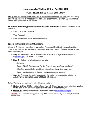 Fillable Online tuskegeebioethics Visiting CDC (Info and Form for ...