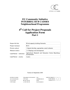 Fillable Online raumberg-gumpenstein 4 Call for Project Proposals Application Form - Raumberg ...