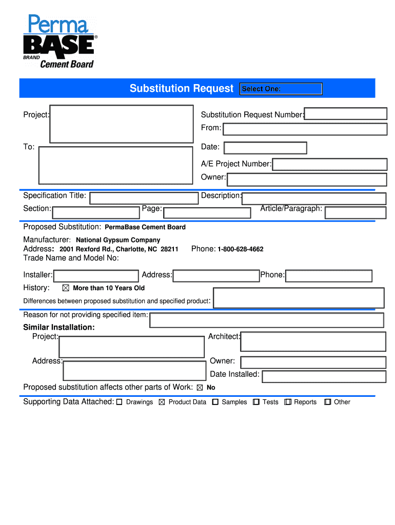 Fillable Online PB Substitution Form.doc Fax Email Print - pdfFiller