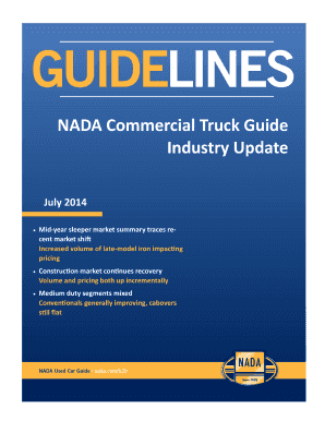 Fillable Online NADA Commercial Truck Guide Fax Email Print - pdfFiller