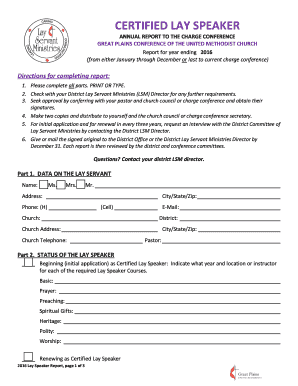 Fillable Online CERTIFIED LAY SPEAKER Fax Email Print - pdfFiller