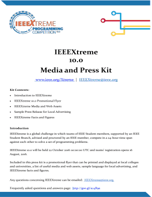 Fillable Online Media and Press Kit Fax Email Print - pdfFiller