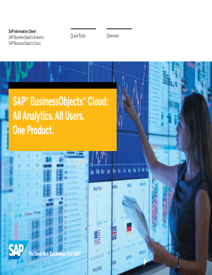 Fillable Online SAP BusinessObjectsTM Cloud: All Analytics. All Users ...
