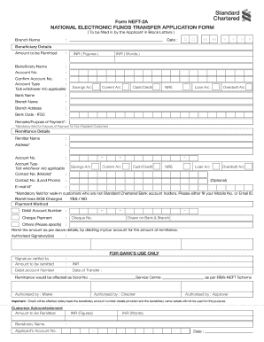 Fillable Online NEFT Form.cdr Fax Email Print - pdfFiller