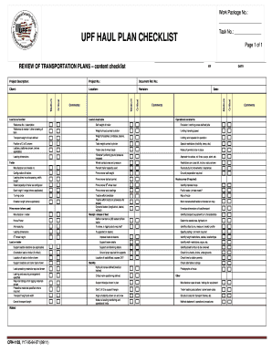 Fillable Online y12 doe CFN-1103 UPF Haul Plan Checklist (PDF-DS). CFN ...