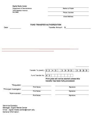 Fillable Online New Fund Transfer Form.doc Fax Email Print - pdfFiller