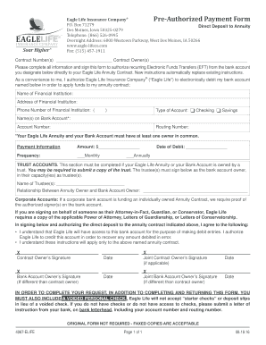 Fillable Online Direct Deposit to Annuity Fax Email Print - pdfFiller
