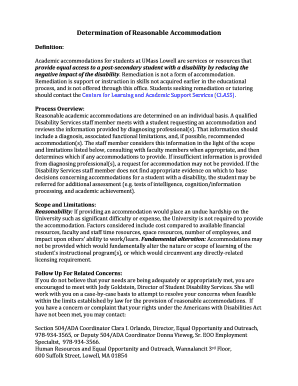 Fillable Online Determination of Reasonable Accommodation Fax Email ...