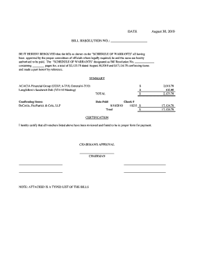 Fillable Online morriscountynj BILL RESOLUTION NO - morriscountynj Fax ...