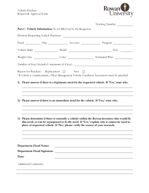 Fillable Online rowan Request & Approval Form Fax Email Print - pdfFiller