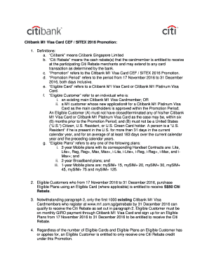 Fillable Online Citibank means Citibank Singapore Limited Fax Email ...