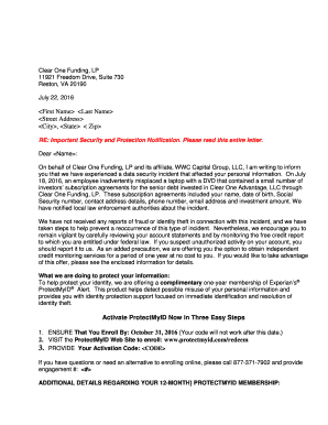 Fillable Online Maryland Notification Letter Template Fax Email Print ...