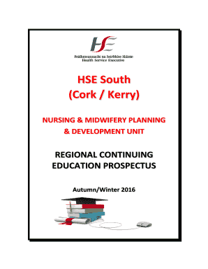 Fillable Online hse HSE South (Cork / Kerry) - Health Service Executive ...