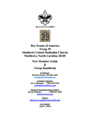 Fillable Online Troop 39 Fax Email Print - pdfFiller