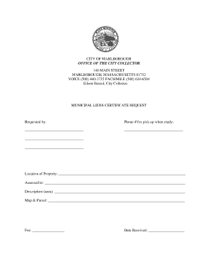Fillable Online marlborough-ma MLC Request Form - marlborough-ma Fax ...