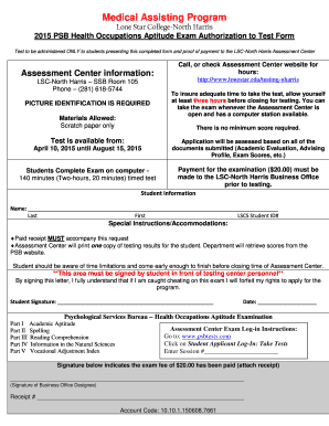 Fillable Online lonestar Medical Assisting Program - Lone Star College ...