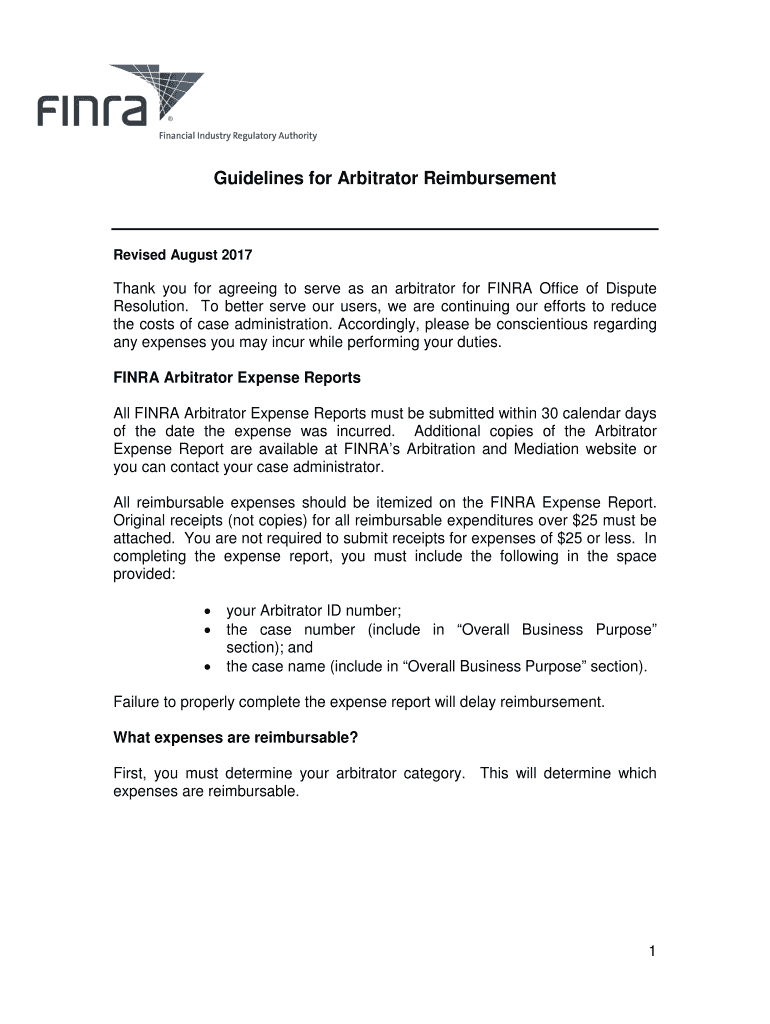 Fillable Online Thank you for agreeing to serve as an arbitrator for ...