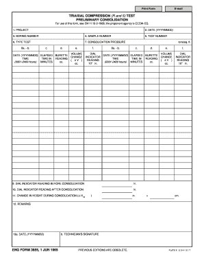 Fillable Online publications usace army ENG FORM 3855 Triaxial ...