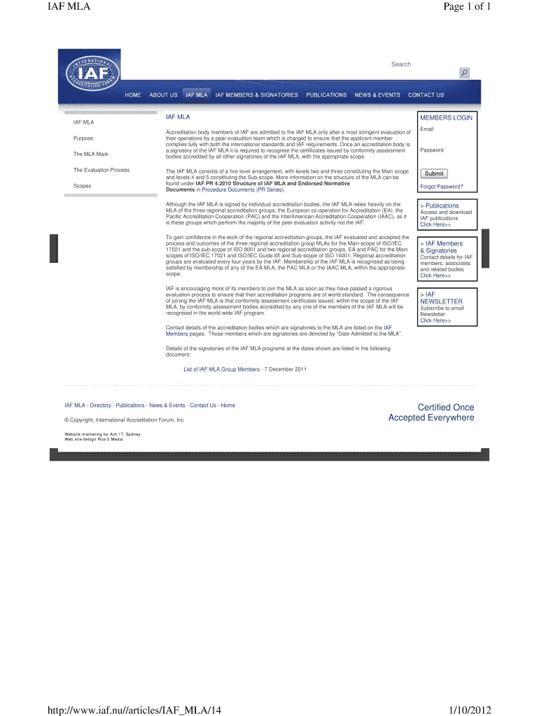 Fillable Online The MLA Mark Fax Email Print - pdfFiller