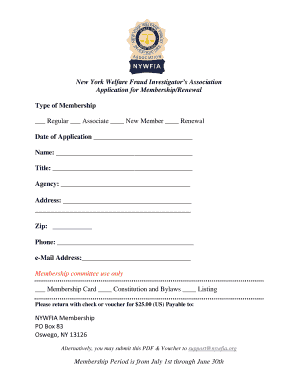 Nywfia - Fill Online, Printable, Fillable, Blank | pdfFiller