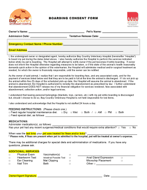 Fillable Online Boarding Consent Form (1).doc Fax Email Print - pdfFiller