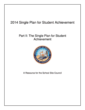 Fillable Online 2014 Single Plan for Student Achievement - mrpk.org Fax ...