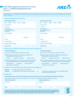Fillable Online anz co ANZ Managed Investment Funds - anz co Fax Email ...