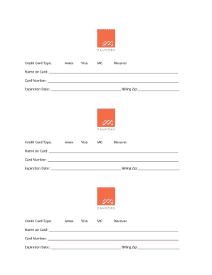 Fillable Online Credit Card Slip Fax Email Print - pdfFiller
