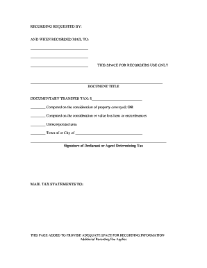 Fillable Online co yuba ca COVERSHEET FOR DEEDS.doc Fax Email Print - pdfFiller