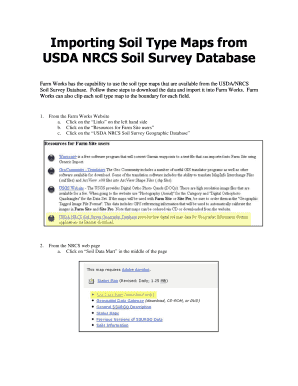 Soil type by abbreviation map