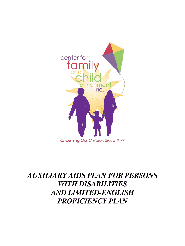 Fillable Online employee cfceinc AUXILIARY AIDS PLAN FOR PERSONS ...