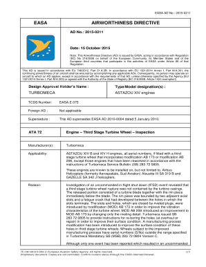 Fillable Online EASA Form 112 - (N)PAD Template - Europa Fax Email ...