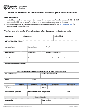 Fillable Online uvic non employees Fax Email Print - pdfFiller
