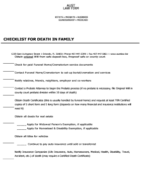 Fillable Online realm-fl CHECKLIST FOR DEATH IN FAMILY - realm-fl.org ...