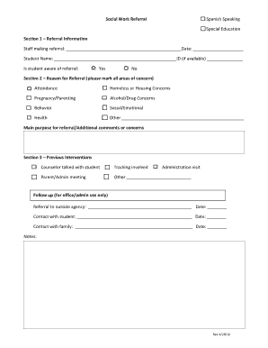 Fillable Online nebo Social Work Referral 4-28-16.docx Fax Email Print ...