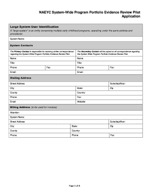 Fillable Online naeyc NAEYC System-Wide Program Portfolio Evidence ...