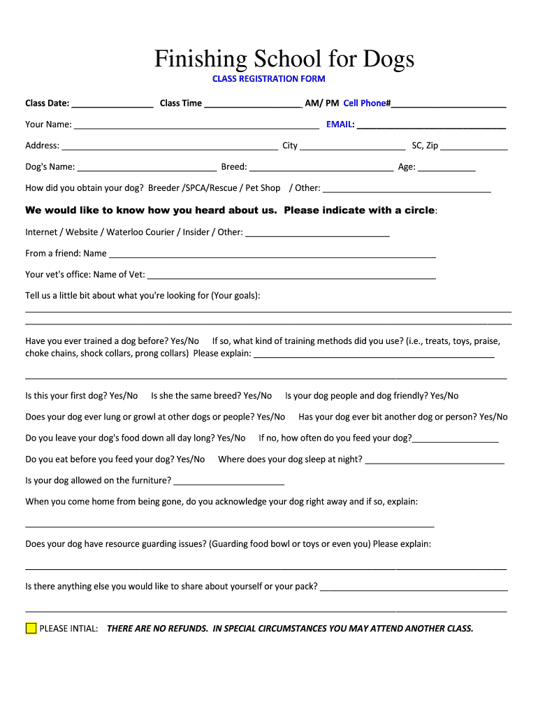 Fillable Online hawkeyecollege augusoft Finishing School for Dogs ... Fillable Online hawkeyecollege augusoft Finishing School for Dogs ...