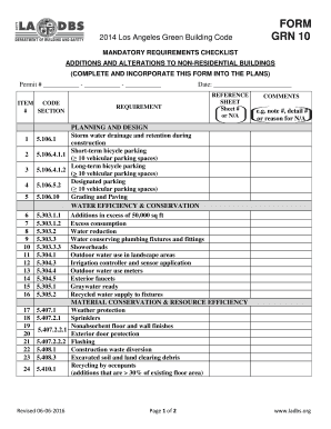 Fillable Online ladbs Mandatory Requirements Checklist - LADBS Fax ...