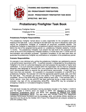 Fillable Online 325 PROBATIONARY FIREFIGHTERS Fax Email Print - pdfFiller